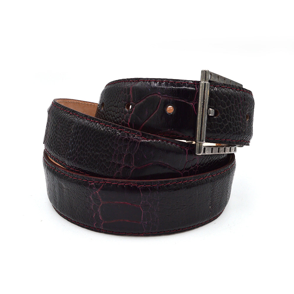 Mauri Ostrich Multi Tone Leg Belt