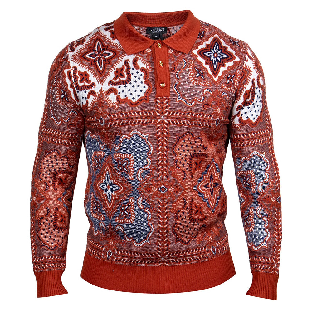 Prestige SW 212 Wool Blend Polo Sweater | Cellini Uomo