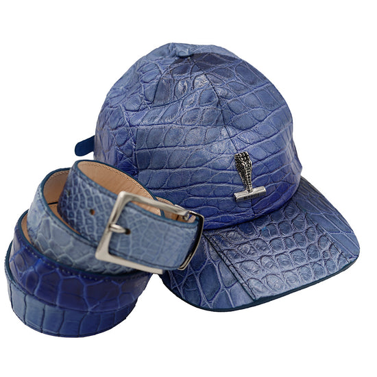 Mauri FC Multi Blue Alligator Hat | Cellini Uomo