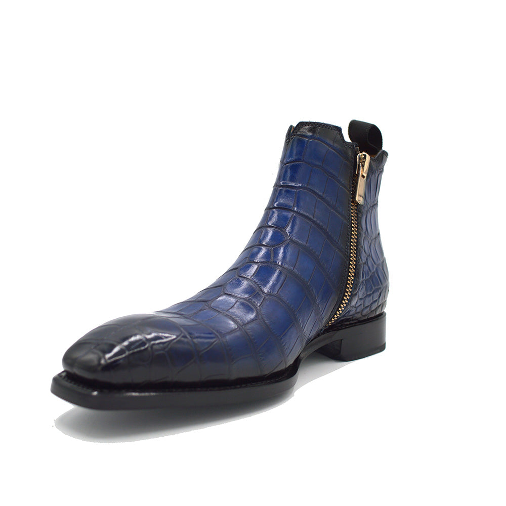 Sheriff Collection Royal Blue Alligator Boot 2375-2009 | Cellini Uomo