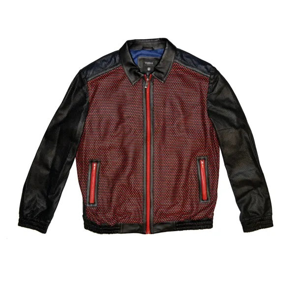 Torras Perforated Light Leather Jacket – Cellini Uomo